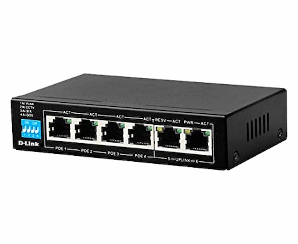 D-Link 6-Port PoE Switch DES-F1006P-E, Computers & Tech, Parts ...