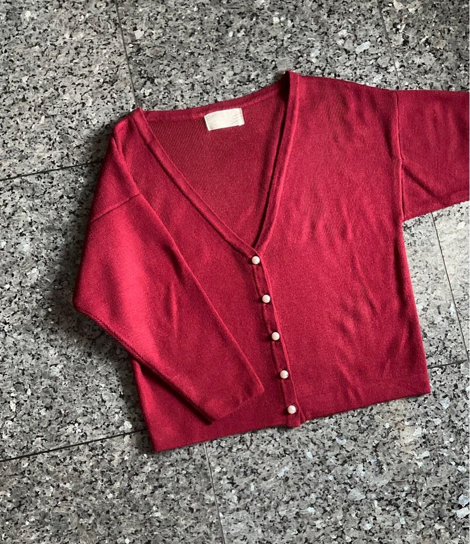 Duma Official Marron Knit Cardigan rajut zara ats mango claude sissae ...