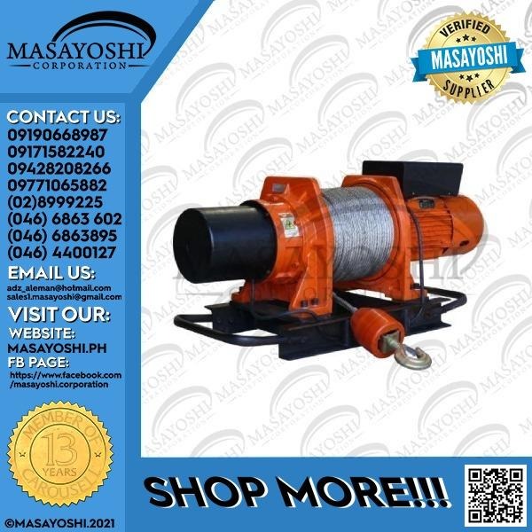 Electric Winch 2 Tons 3 Phase Standard | Winch | Hoist | Lifter ...