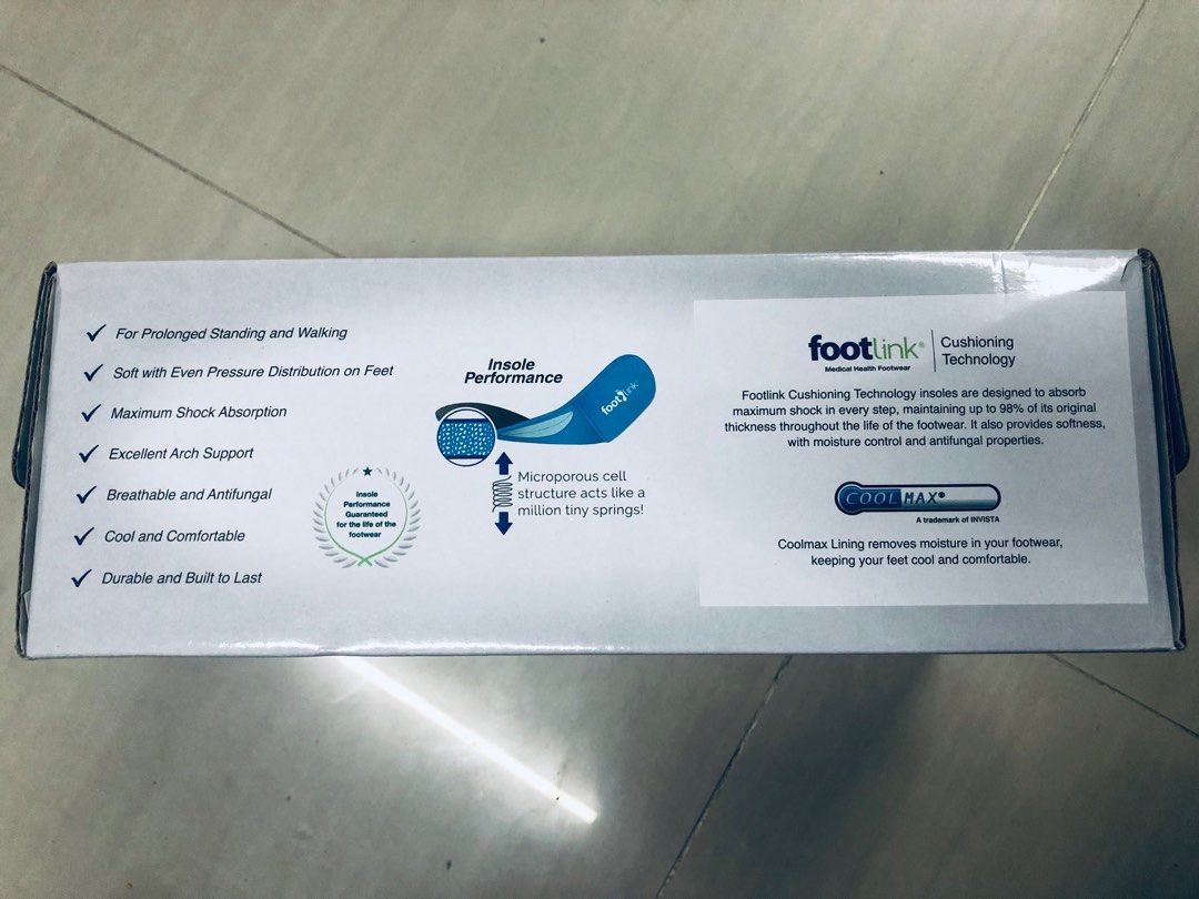 Footlink mens formal shoe with Arch Support insole., Men's Fashion ...