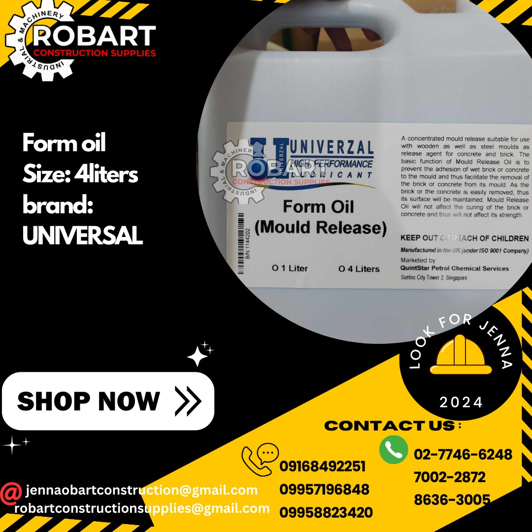 FORM OIL 4L brand: UNIVERSAL, Commercial & Industrial, Construction ...
