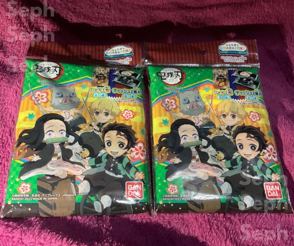[Free Inazuma Eleven Go Tissue] Demon Slayer Tissue Set w/ original ...