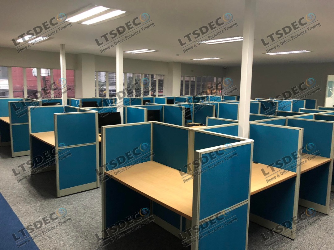 full fabric call center computer table desktop office table modular ...