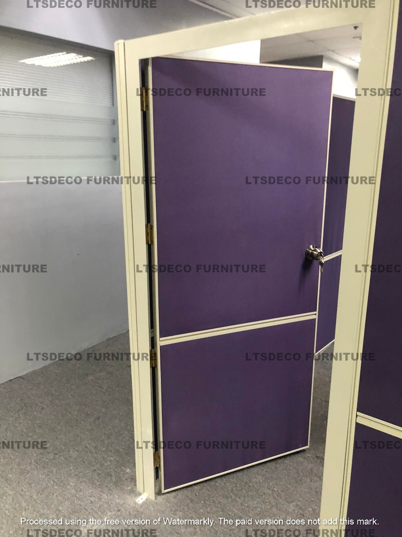 high panel with door wall divider modular partition office partition ...