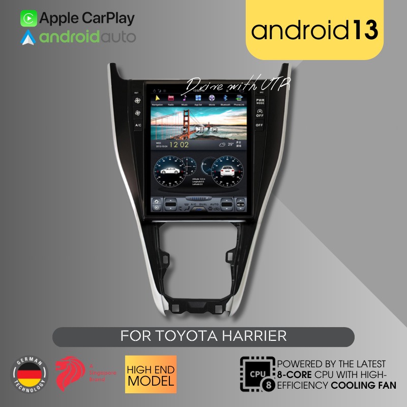 HIGH-END LATEST ANDROID 13 ANDROID PLAYER FOR TOYOTA HARRIER 12.1 INCH ...