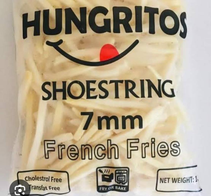 Hungritos 7mm shoestring french fries.1 kg per pack, Food & Drinks ...