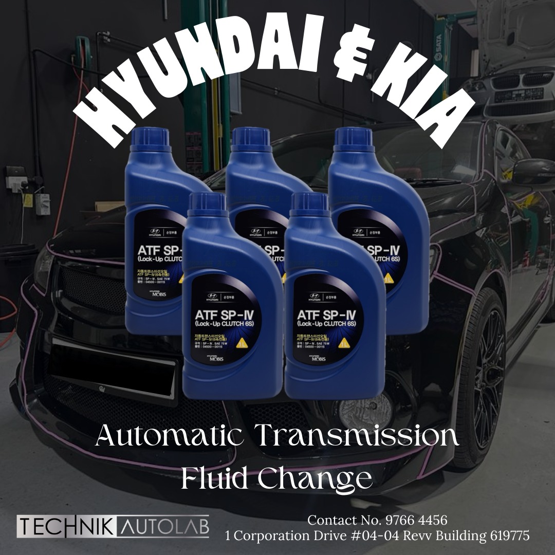 Hyundai Kia SP-IV Automatic Transmission Fluid ATF Change, Car Workshop ...
