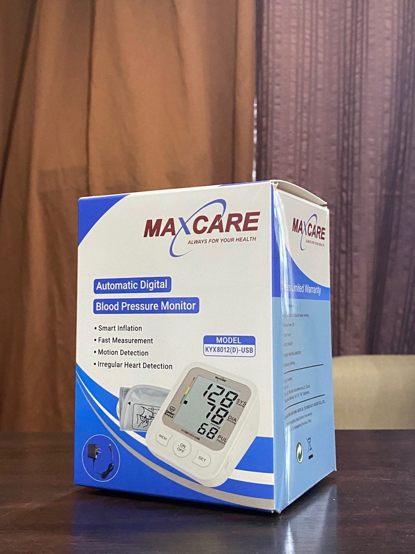 Maxcare Automatic Blood Pressure Monitor, Health & Nutrition, Health ...