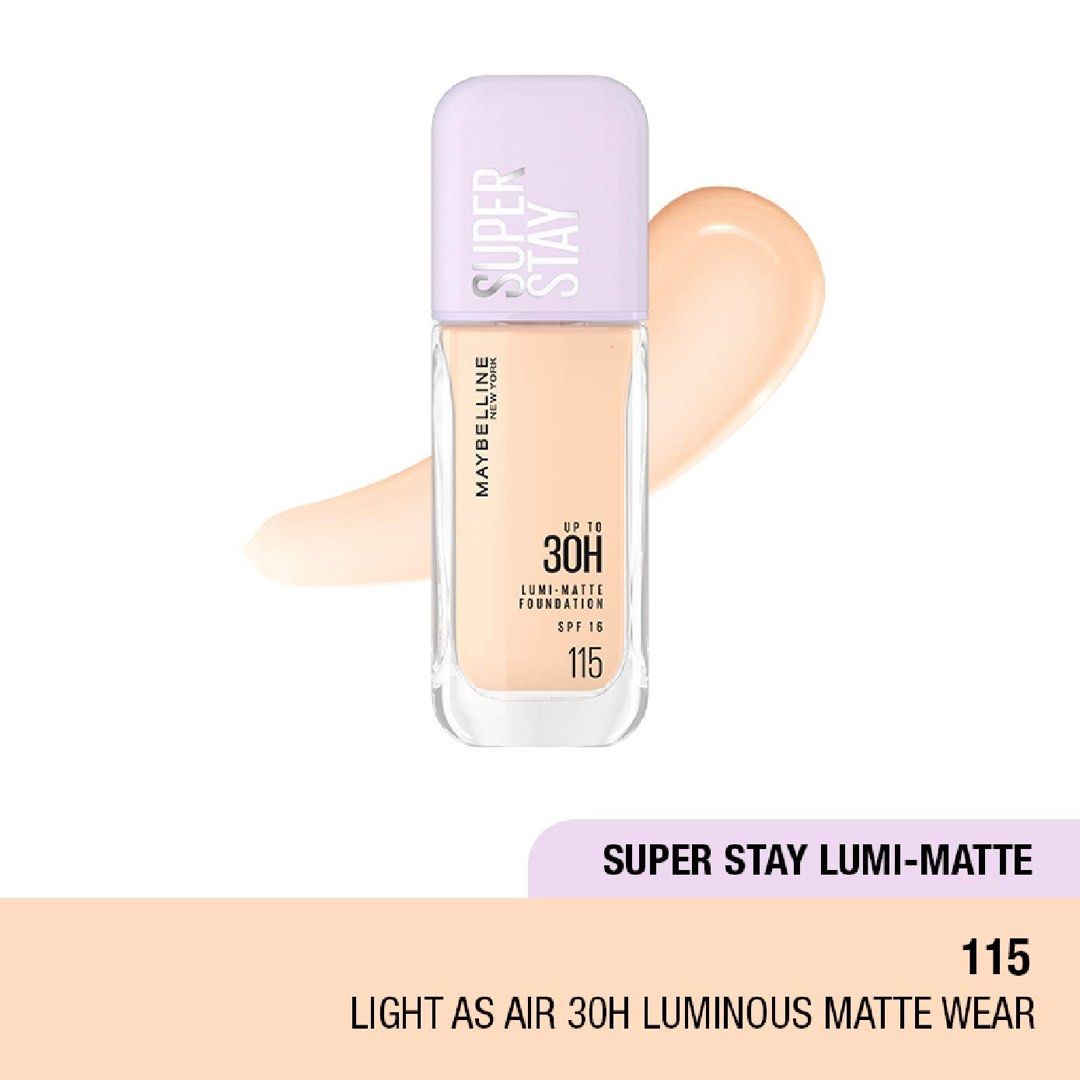 Maybelline Superstay Lumi Matte Foundation, Beauty & Personal Care ...