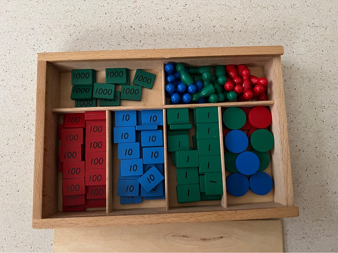 Montessori math teaching aids, Hobbies & Toys, Toys & Games on Carousell