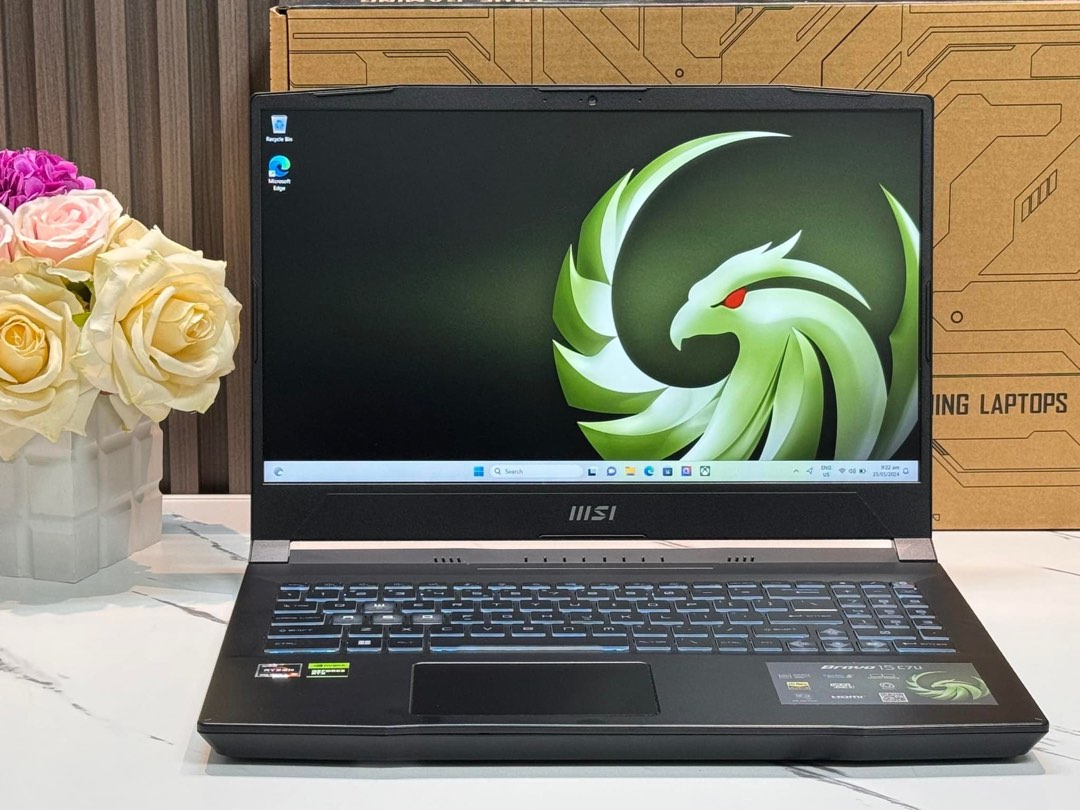MSI Bravo 15 C7UCX Ryzen 5 7535HS 16GB RAM 512GB SSD, 4GB NVIDIA ...