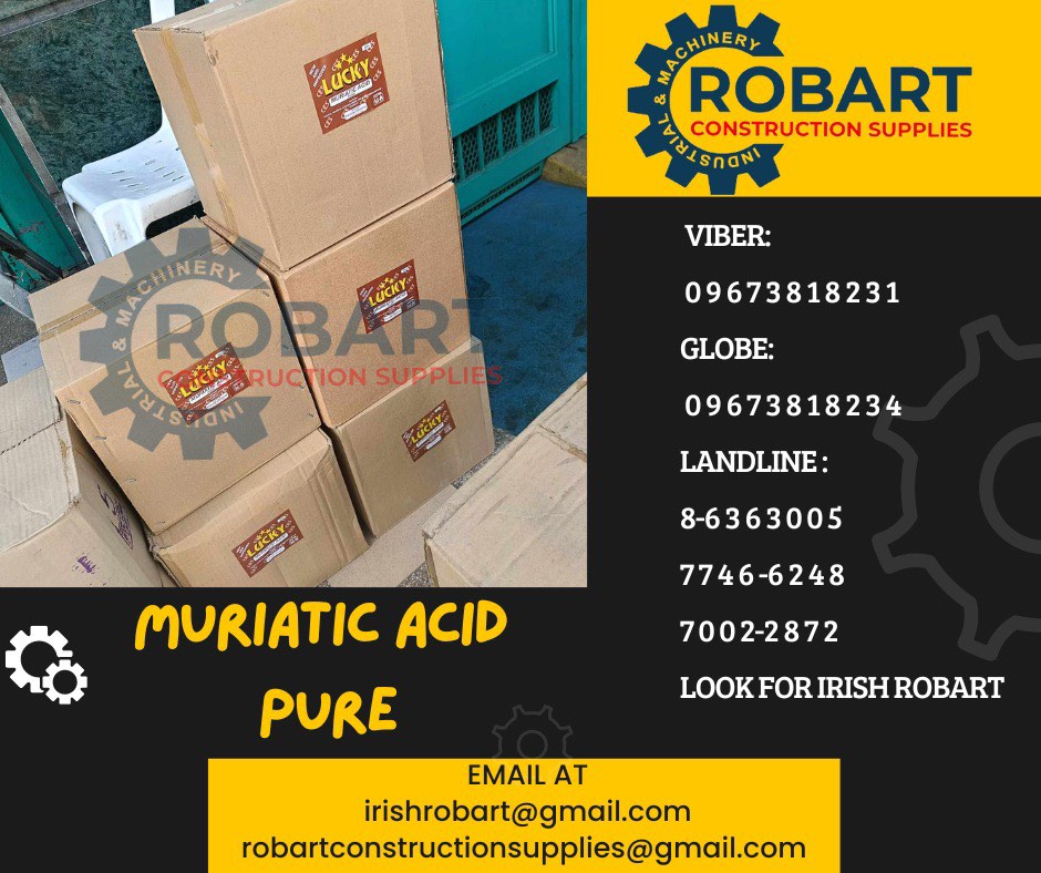 muriatic acid pure, Commercial & Industrial, Construction Tools ...