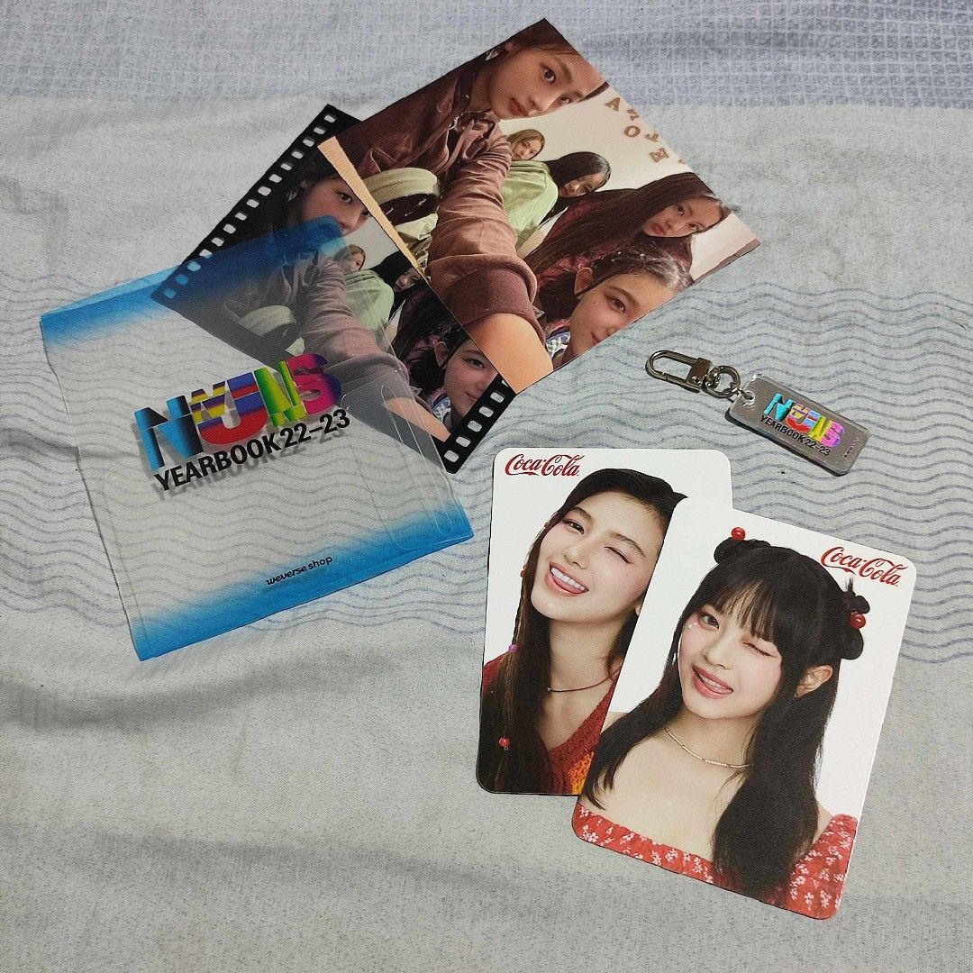 OFFICIAL Newjeans Coca Cola Postcards & Yearbook 2023 POB Set ...