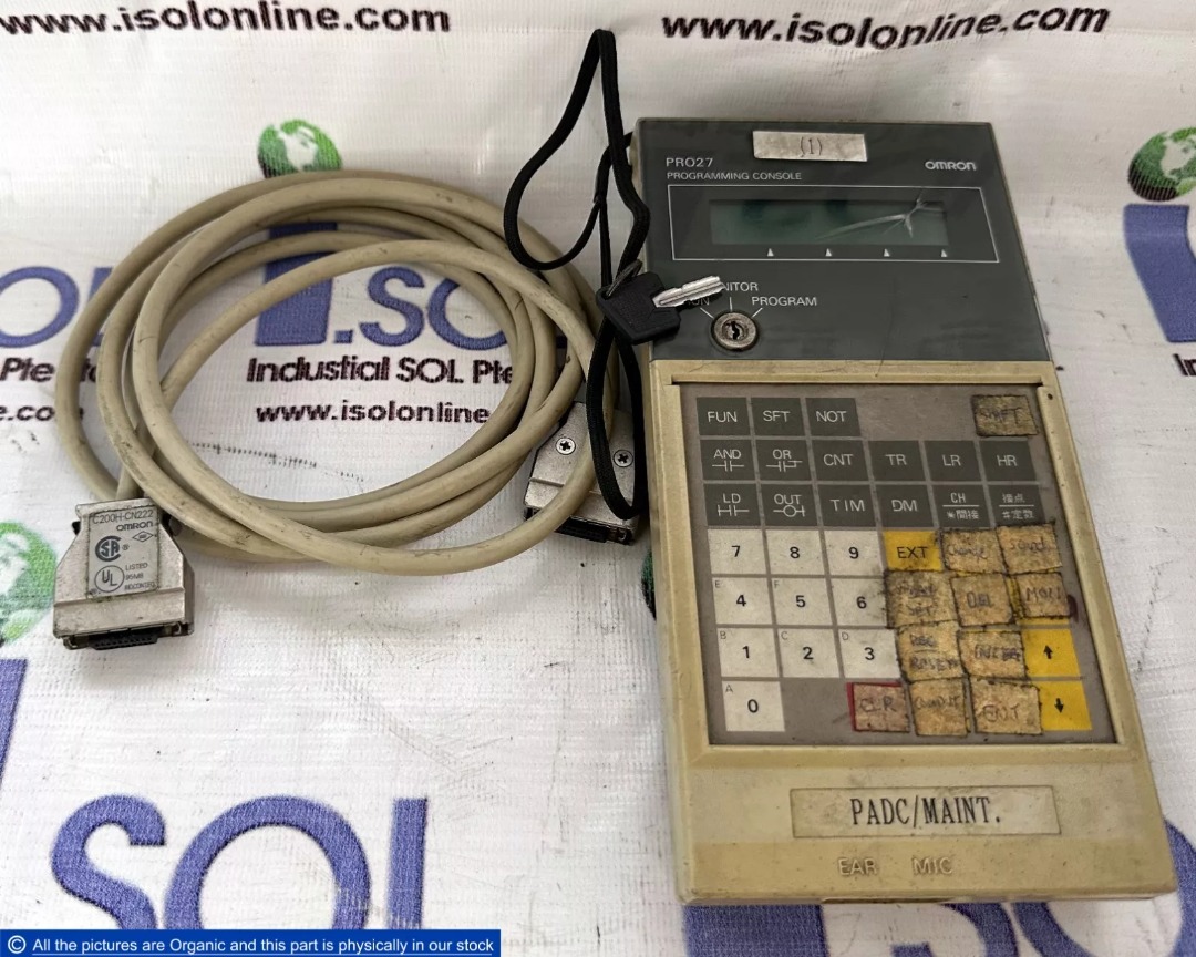 Omron C200H-PRO27 Handheld Programming Console W/ C200H-CN222 Cable ...