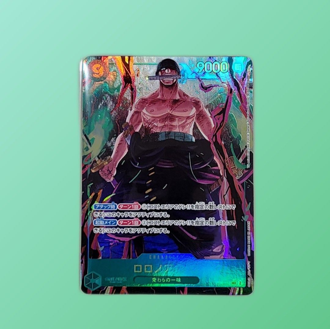 One Piece Card Game Japanese Wings of Captain OP06 Roronoa Zoro SEC ...