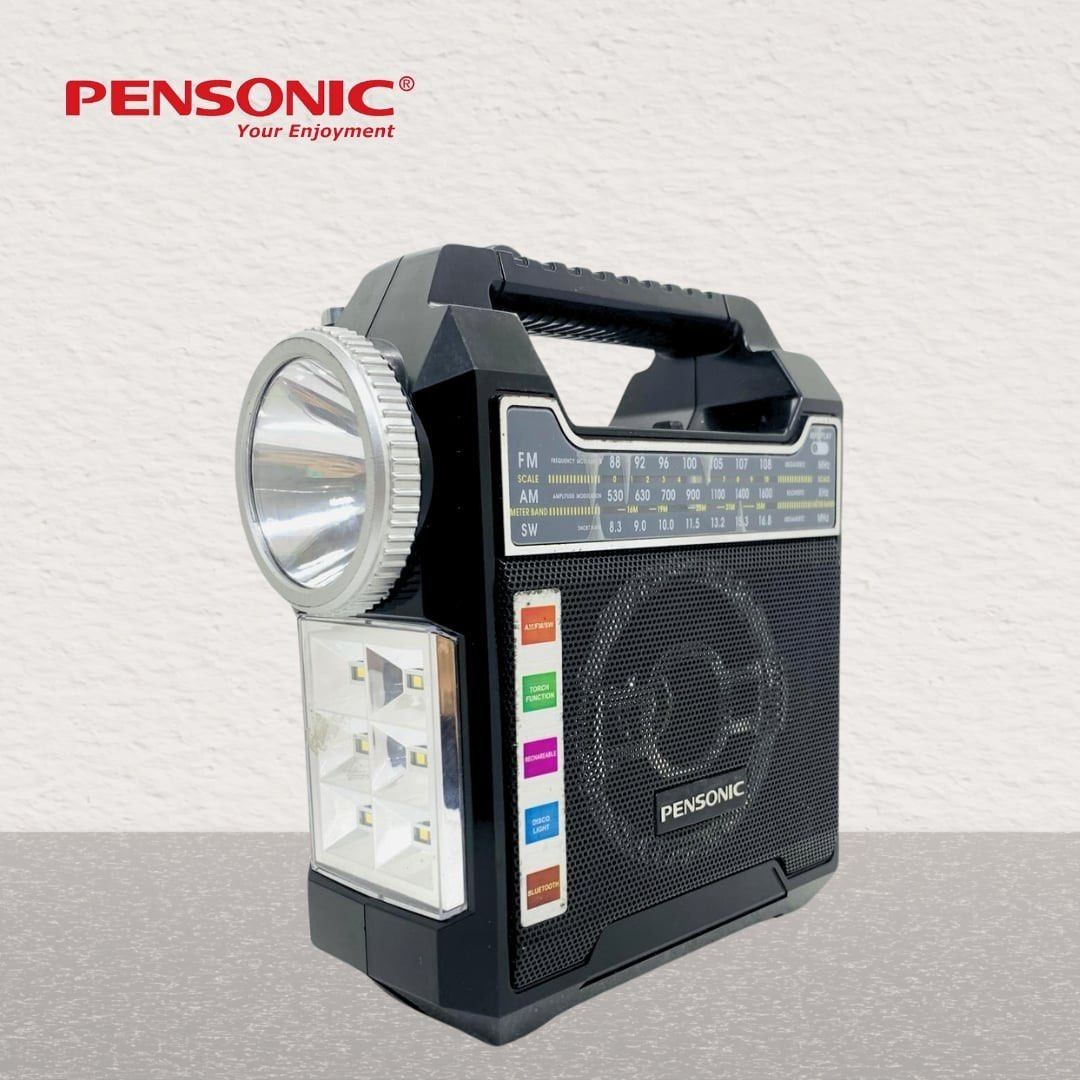 PENSONIC BlueBeats AC/DC Rechargeable AM/FM Radio/Bluetooth Portable ...