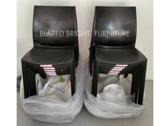 PLASTIC CHAIR ; BLACK- Glass fiber reinforced, DM for Quotation, Office ...