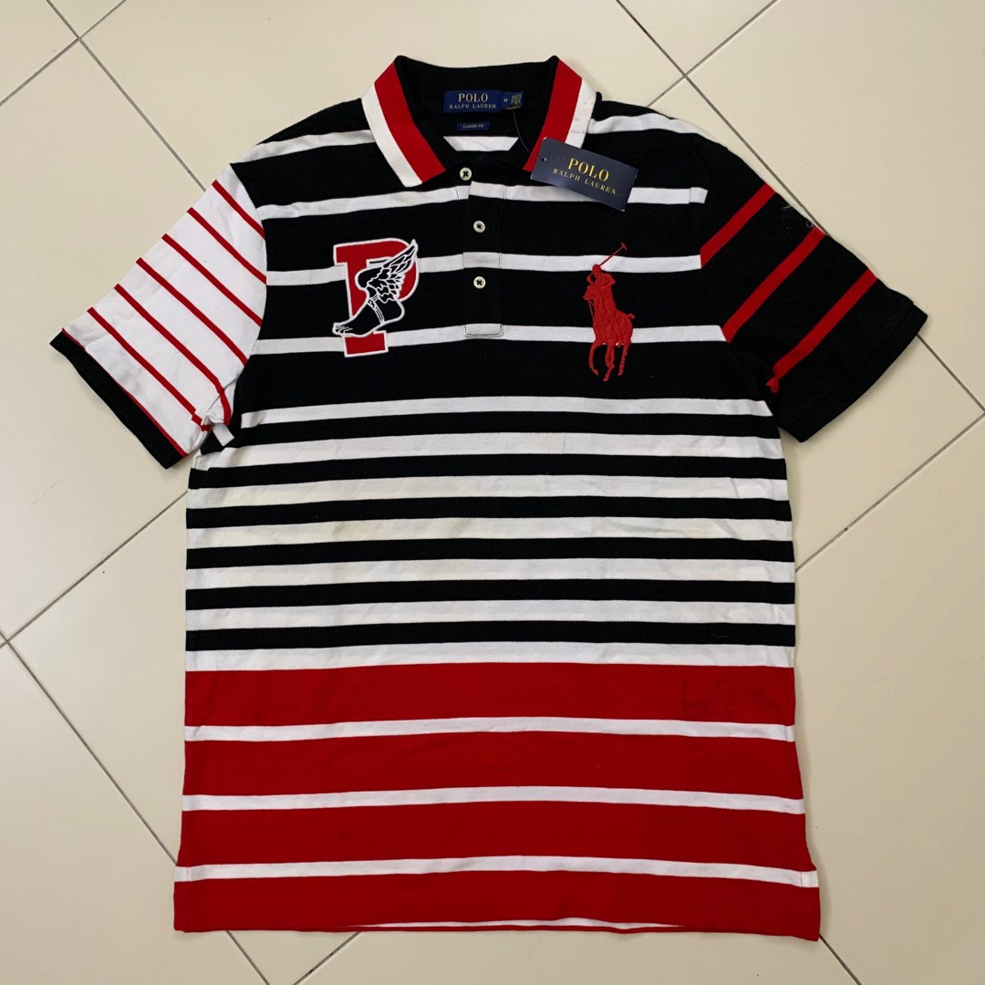 Polo Ralph Lauren Wing Stripe Three Color, Men's Fashion, Tops & Sets ...