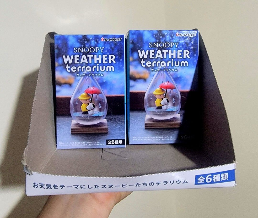 re:ment snoopy weather terrarium blindbox, Hobbies & Toys, Toys & Games ...