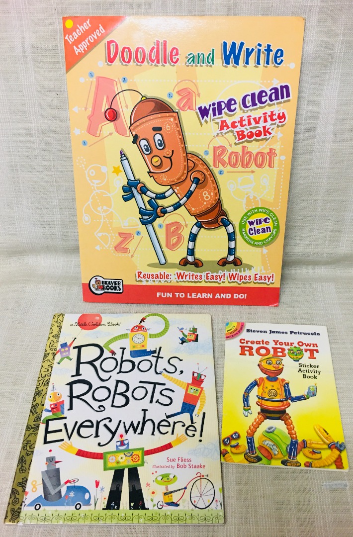 Robots, Robots Everywhere! Children's Book with Create Your Own Robot ...