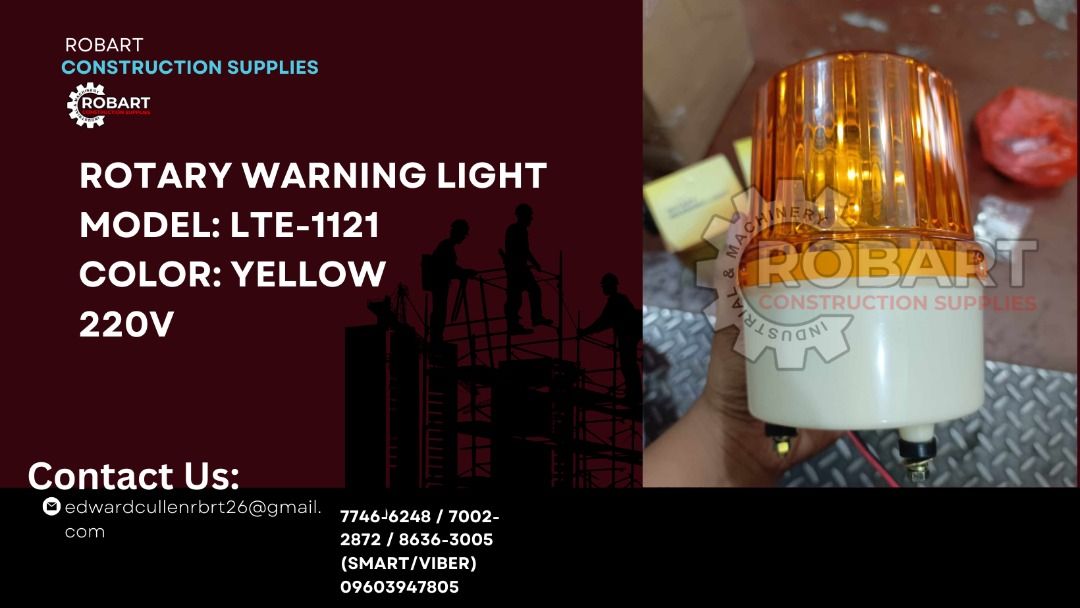 Rotary Warning Light, Commercial & Industrial, Construction Tools ...