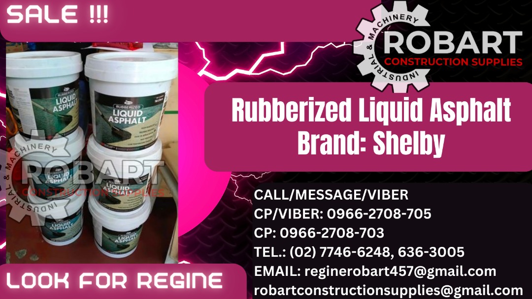 Rubberized Liquid Asphalt Brand: Shelby 3, Commercial & Industrial ...