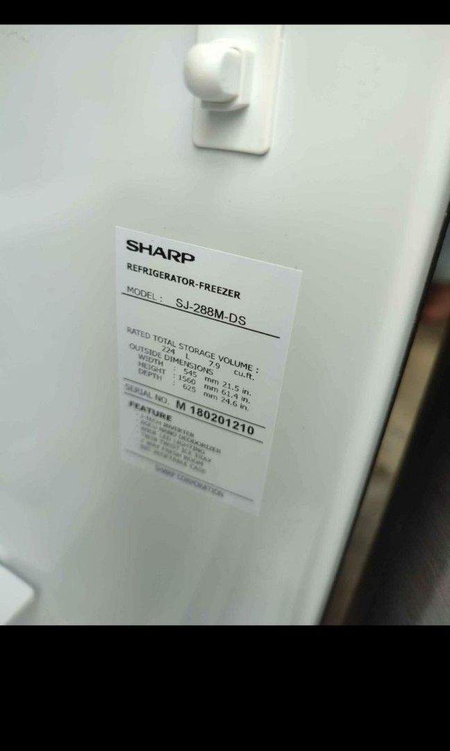 Sharp inverter fridge, TV & Home Appliances, Kitchen Appliances ...