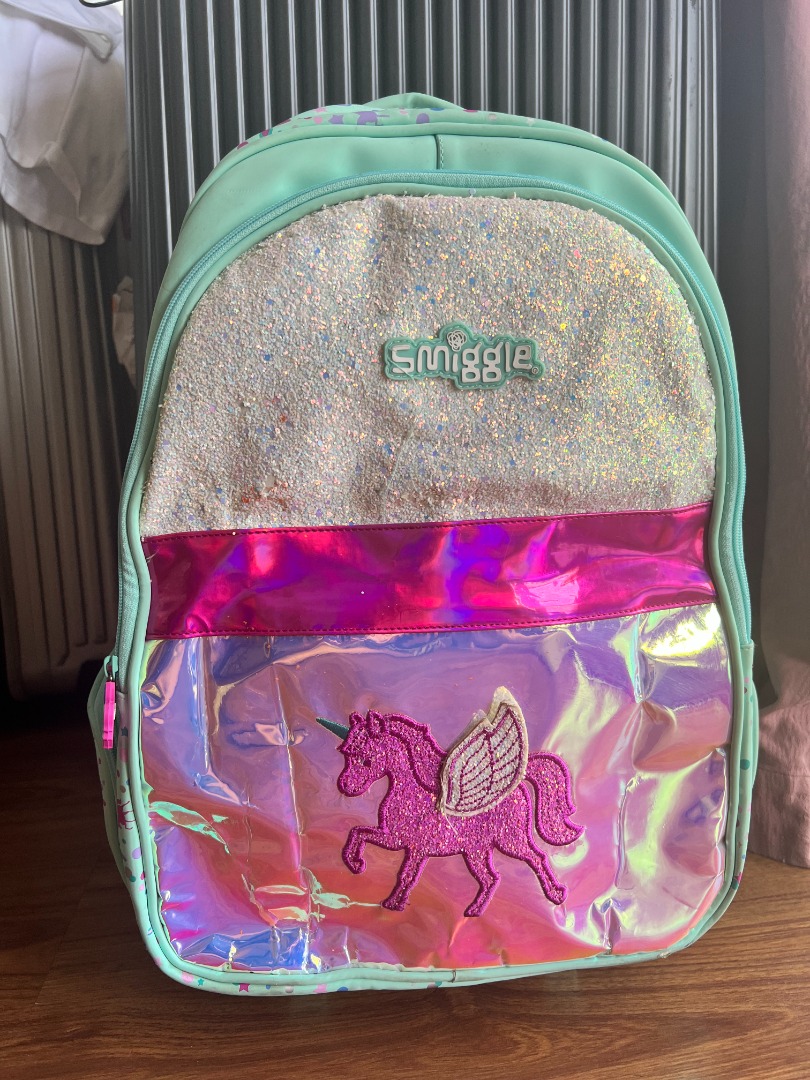 SMIGGLE 💯 Authentic Unicorn Backpack Trolley (Pre-loved), Women's ...