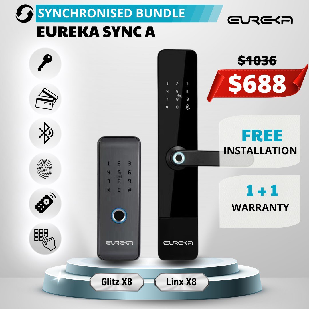 Synchronised digital lock for door and gate fingerprint password card ...