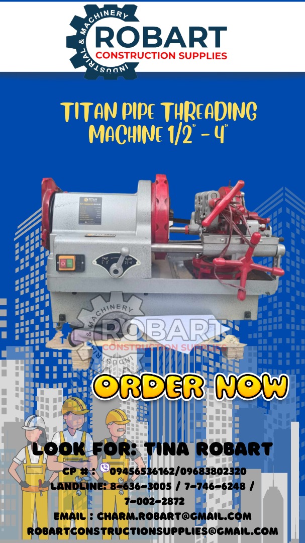 Titan Pipe Threading Machine 1/2-4", Commercial & Industrial ...