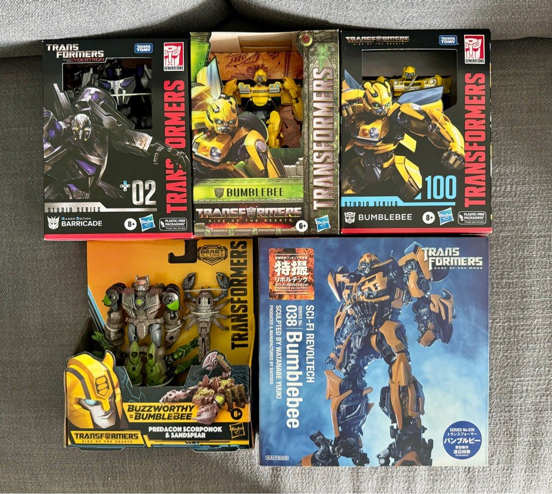 Transformers Studio Series 100 Bumblebee Rise of the Beasts Barricade ...