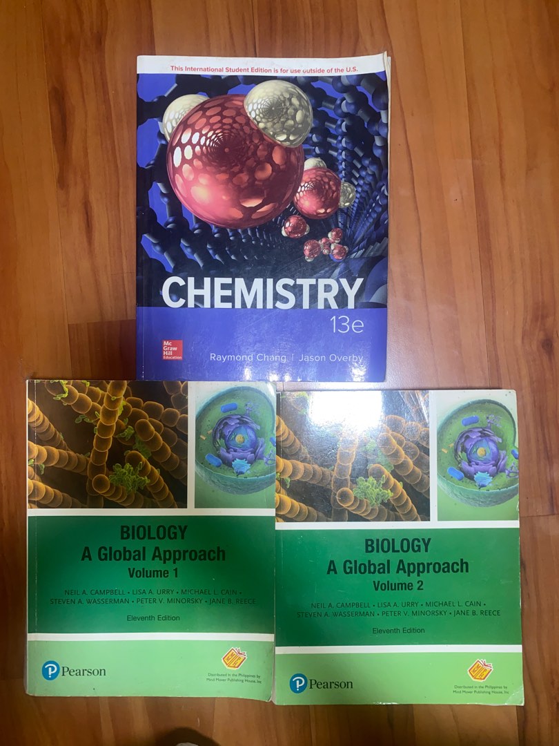 UST SHS book - chemistry by chang and overby, biology v1 and v2 by ...