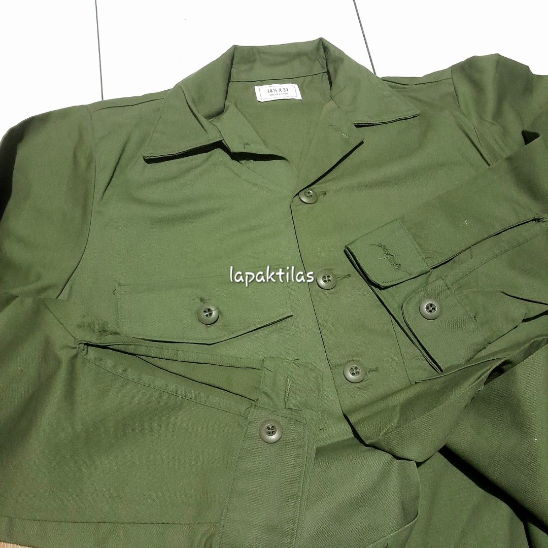 Utility Shirt OG 507 Issue Us Army NOS Condition Kemeja Olive Green ...