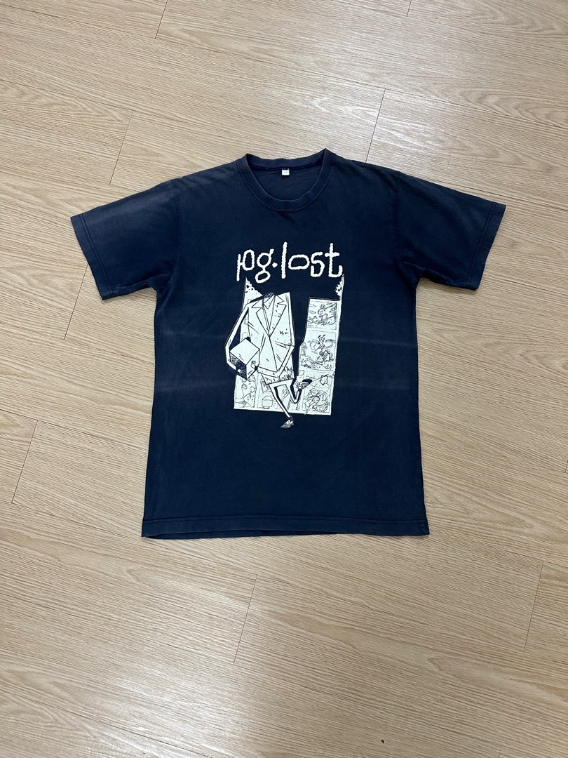 Vintage Distressed Pg. Lost Post Rock Band Tee, Men's Fashion, Tops ...
