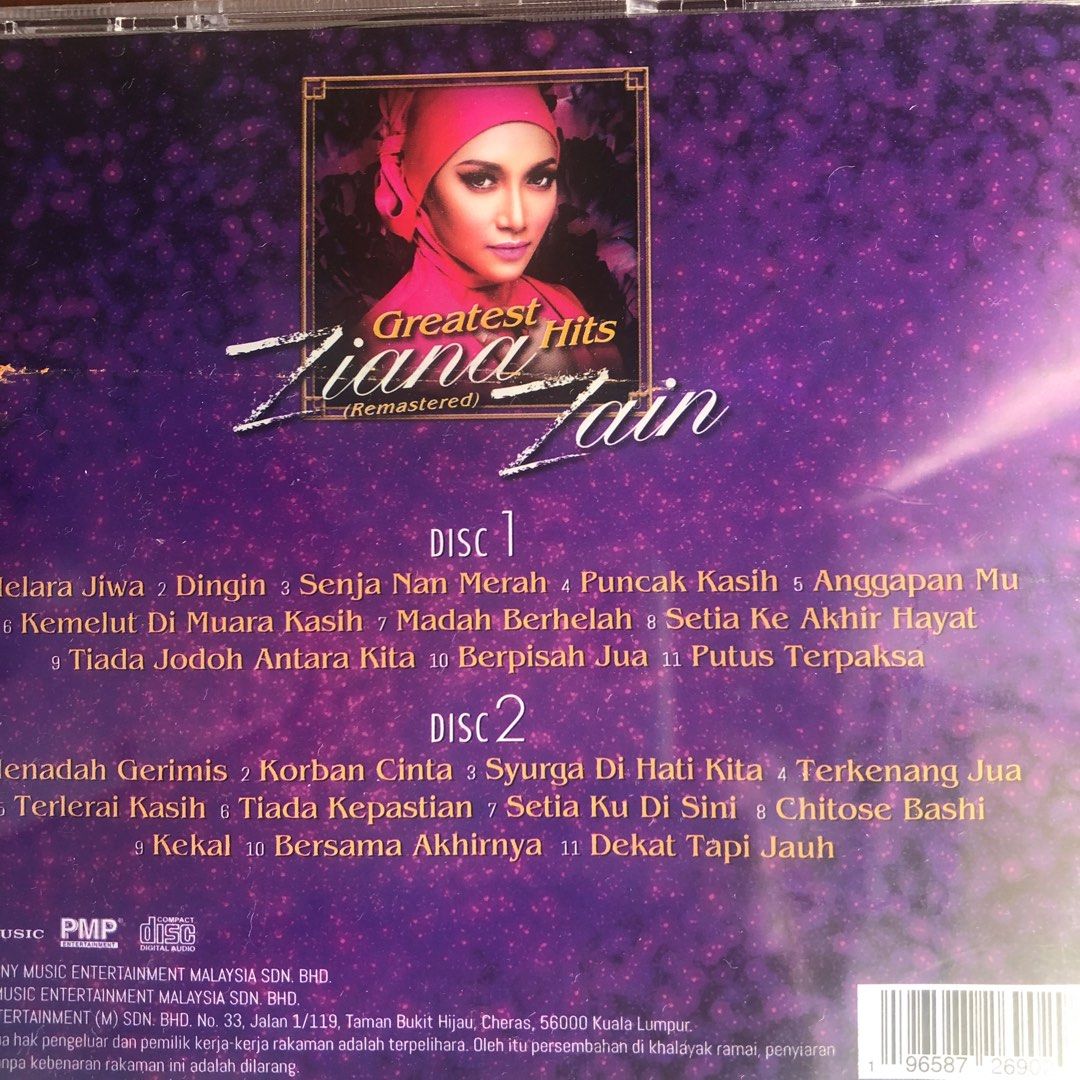 ZIANA ZAIN GREATEST HITS 2 CDS SET, Hobbies & Toys, Music & Media, CDs ...