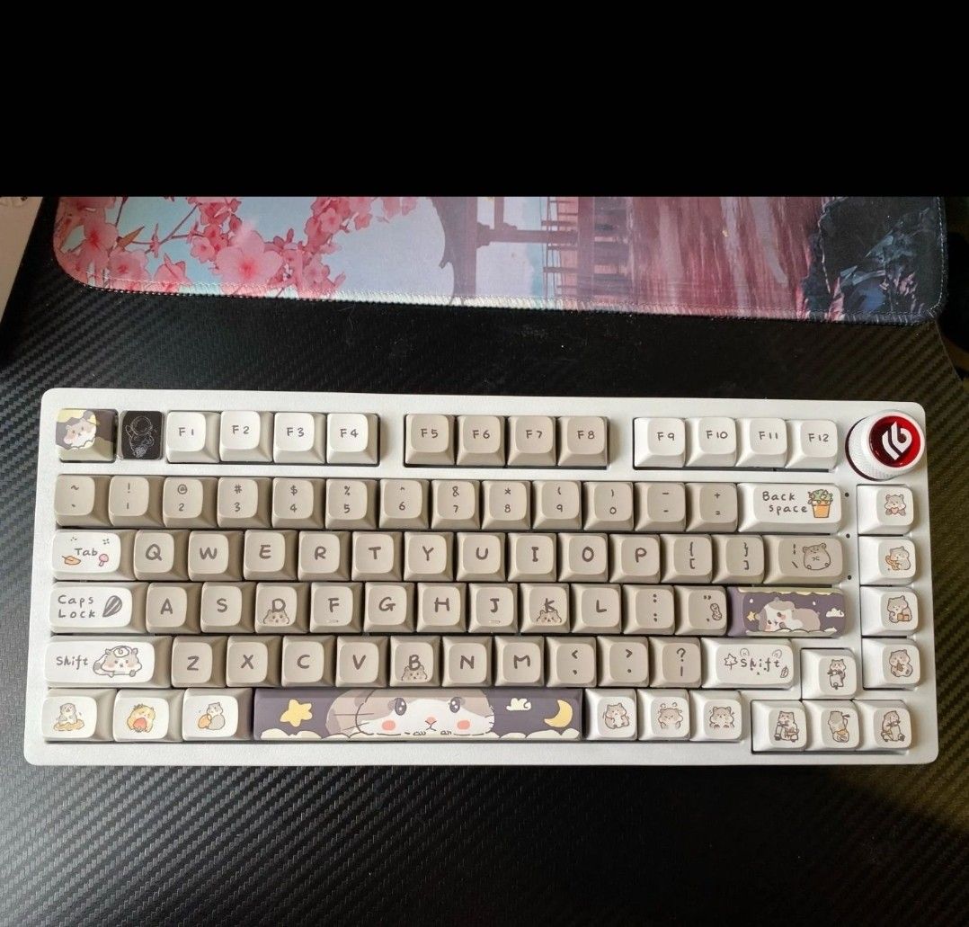 65% Cartoon Keycaps Custom Mechanical Keyboard, Computers & Tech, Parts ...