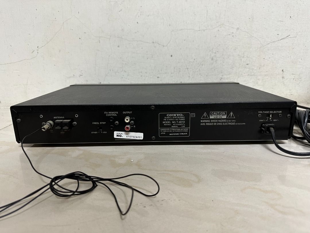 日本 ONKYO T4010 FM/AM 收音機/諧調器 立體燈會亮 日本製造~, 耳機及錄音音訊設備, 音樂播放裝置 MP3及CD 播放器在旋轉拍賣