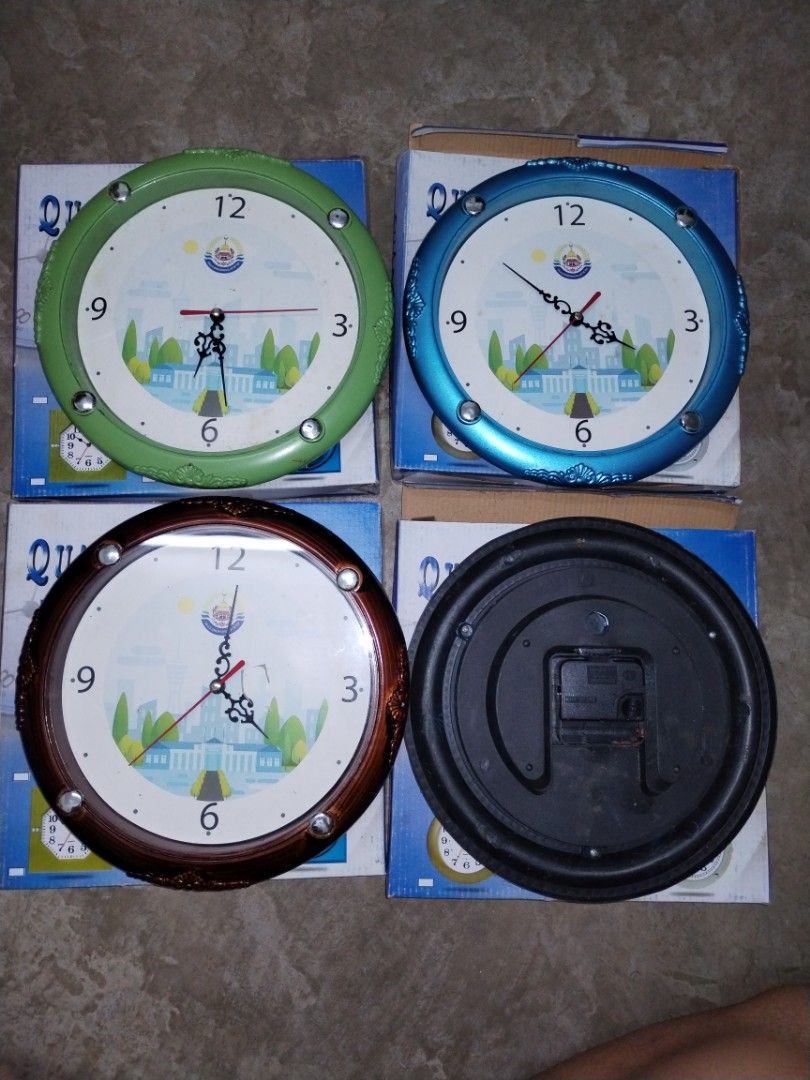 Alor Setar 3 jenis Jam dinding, wall clock battery, Furniture & Home ...