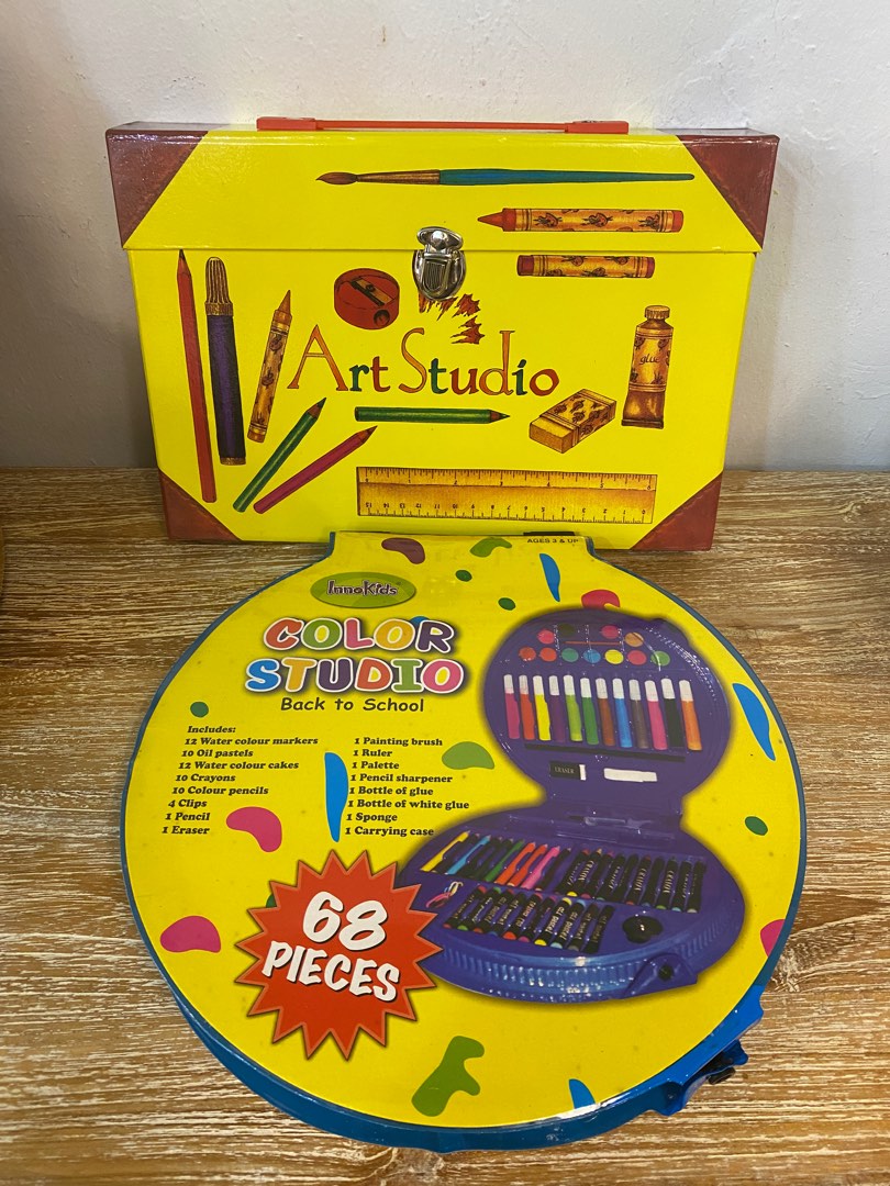 Art Studio Colour Sets ( With Free Colour Platters & Brush), Hobbies ...