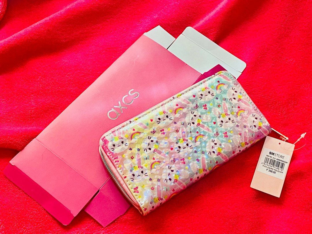 AXCS SM Accessories Jorge/Candy Hologram Long Wallet, Women's Fashion ...