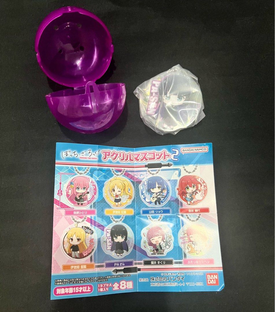 Bandai Bocchi The Rock PA-San Acrylic Figure Capsule Gacha Toy Japan ...