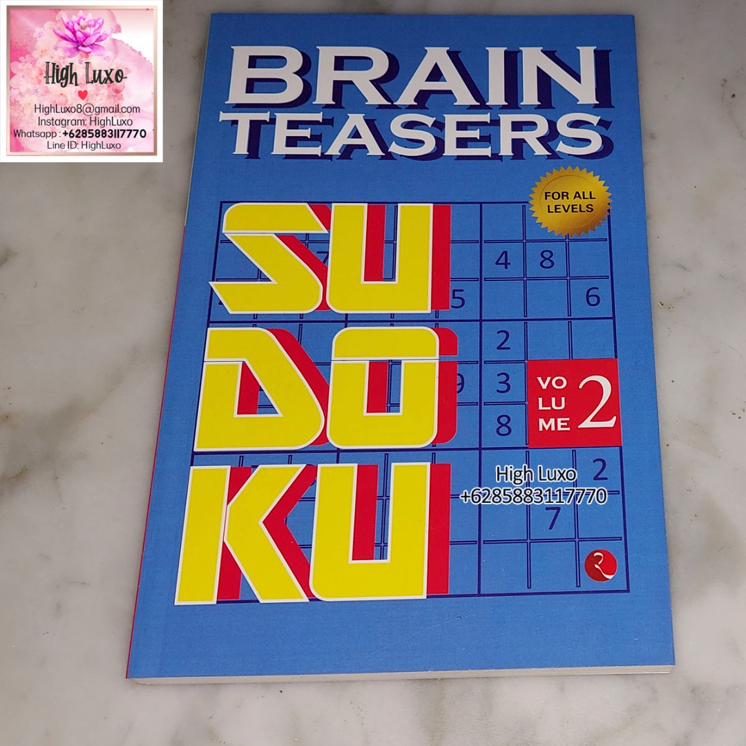 Buku Sudoku Vol 2 Brain Teasers For All Levels English Book IMPOR ...
