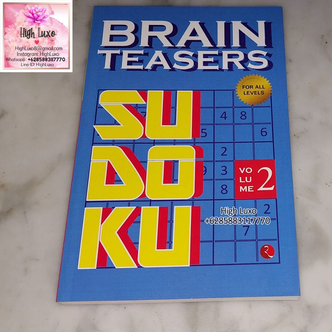 Buku Sudoku Vol 2 Brain Teasers For All Levels English Book IMPOR IMPORT ORIGINAL BAHASA INGGRIS ...