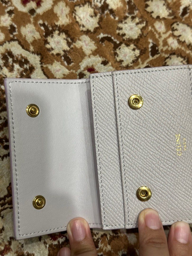 Celine trifold wallet, Barang Mewah, Tas & Dompet di Carousell