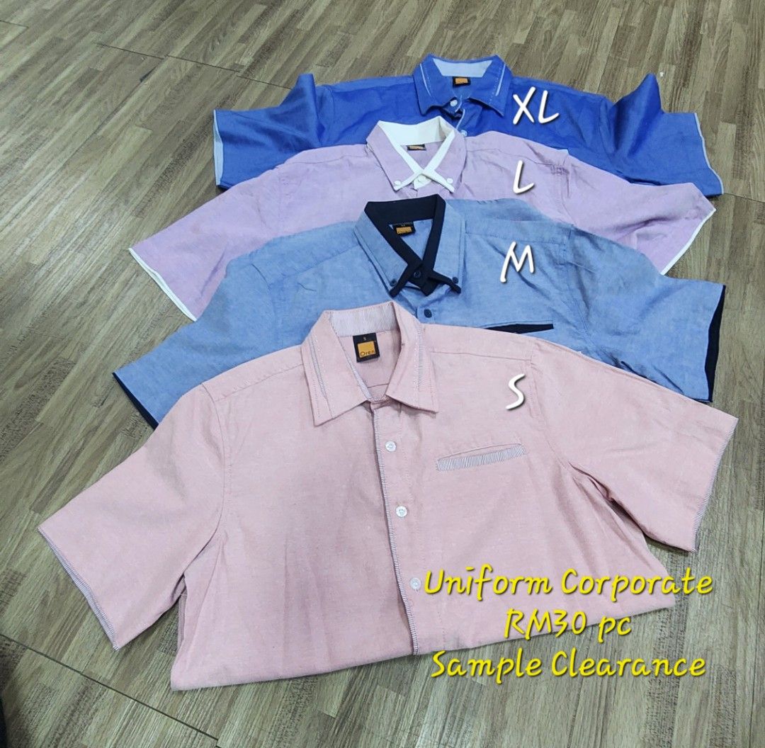 Corporate Office Uniform - Display Shirt Clearance, Men's Fashion, Tops ...