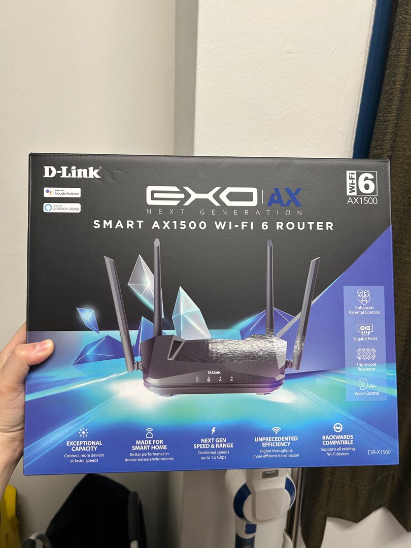 D-Link EXO AX1500 Smart Wi-Fi 6 Router, Computers & Tech, Parts ...