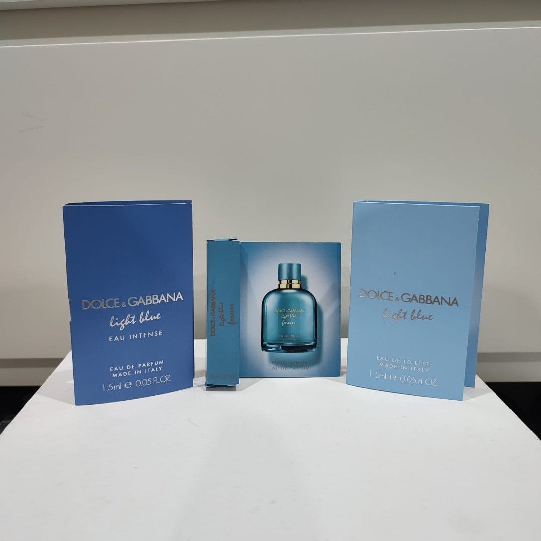 Dolce & Gabbana Light Blue Vial Set, Kesehatan & Kecantikan, Parfum ...