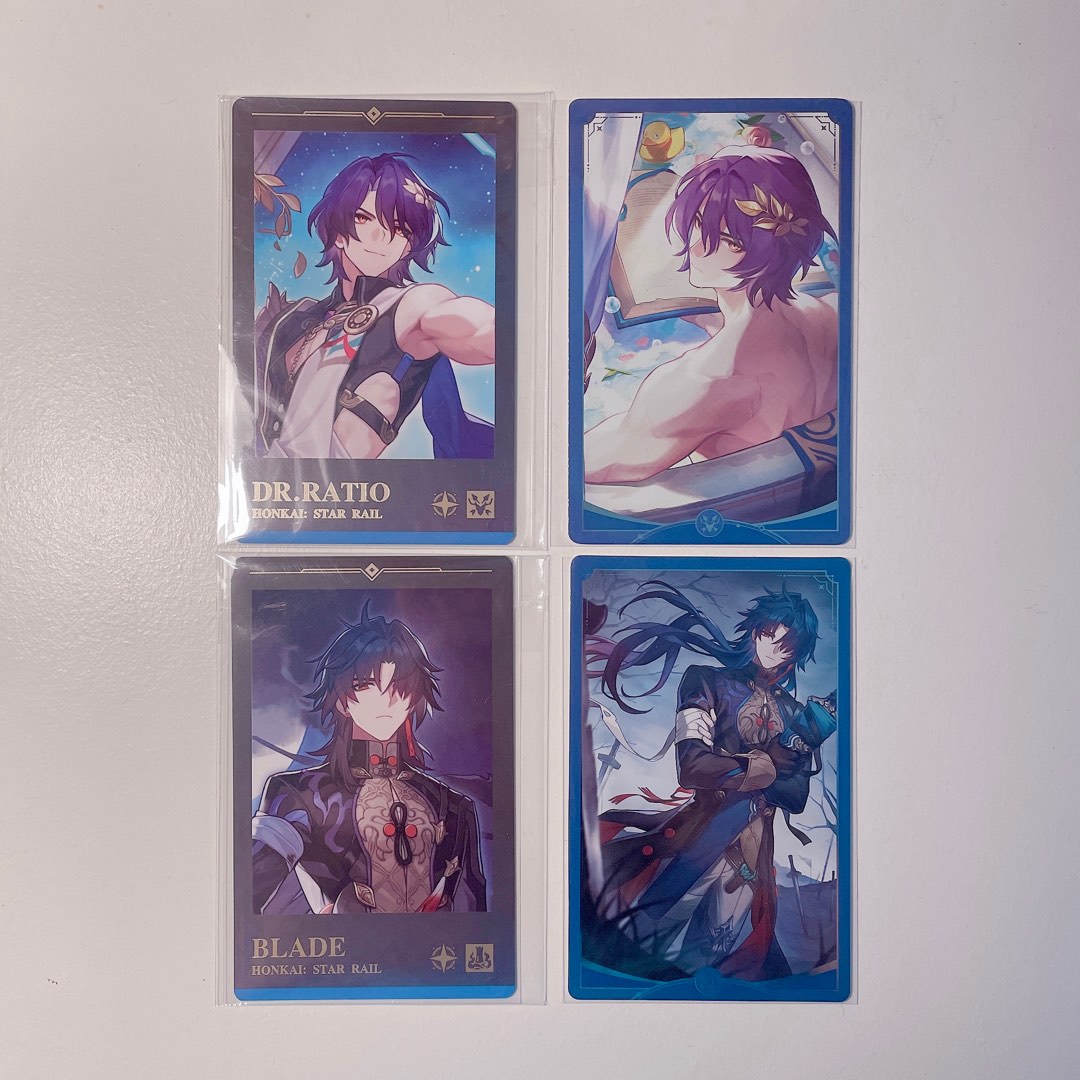 Dr. Ratio & Blade Polaraid & Light Cone Card Sets | Honkai: Star Rail ...