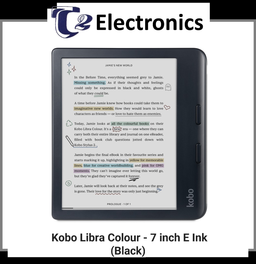 [eReader] Kobo Libra Colour - 7 inch E Ink Kaleido 3 display with ...