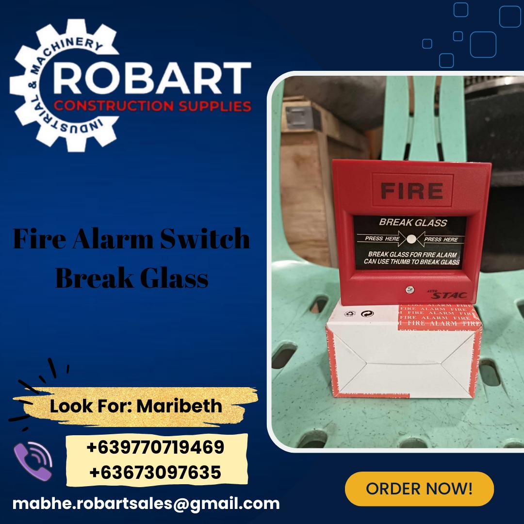 Fire Alarm Switch Break Glass, Commercial & Industrial, Construction ...